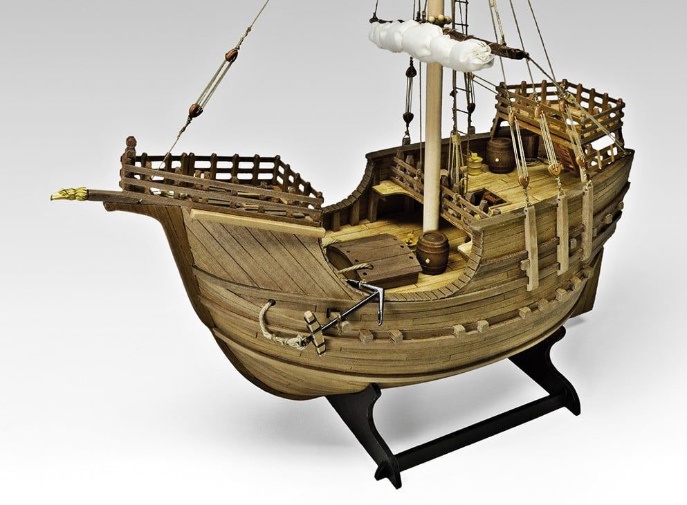 Amati Coca Spanish Cargo Ship 15th Century 1:60 Scale Wooden Model Ship ...