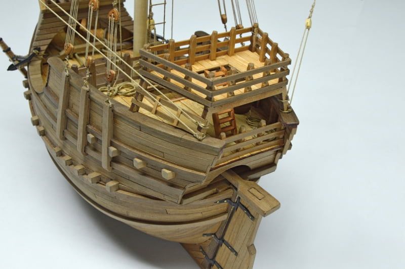 Amati Coca Spanish Cargo Ship 15th Century 1:60 Scale Wooden Model Ship ...