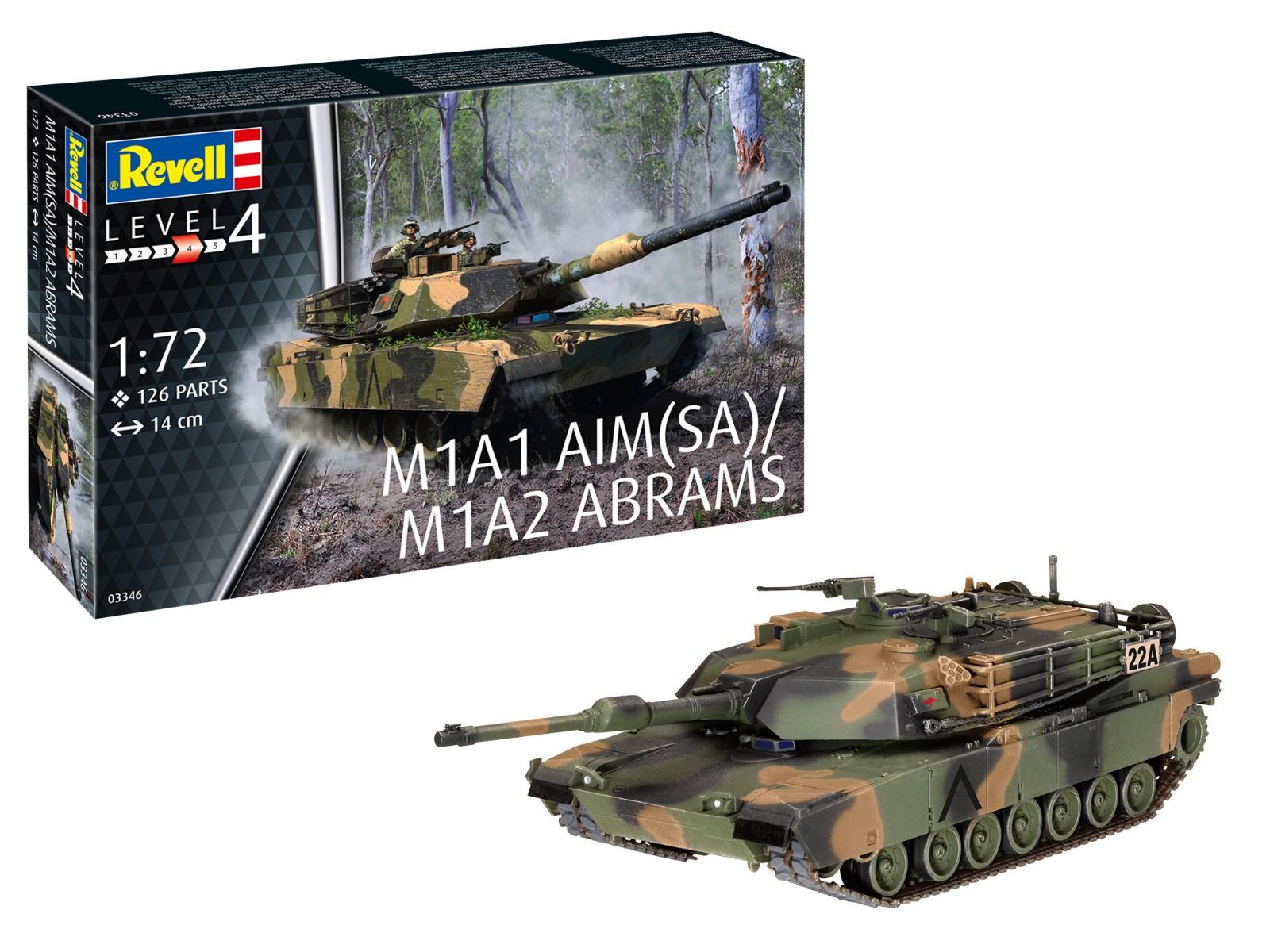 Revell 1/72 Scale M1A2 Abrams Model Kit | Hobbies