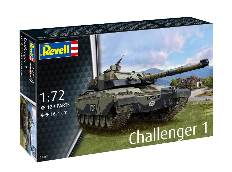 Revell 1/72 Scale Challenger 1 Tank Model Kit | Hobbies
