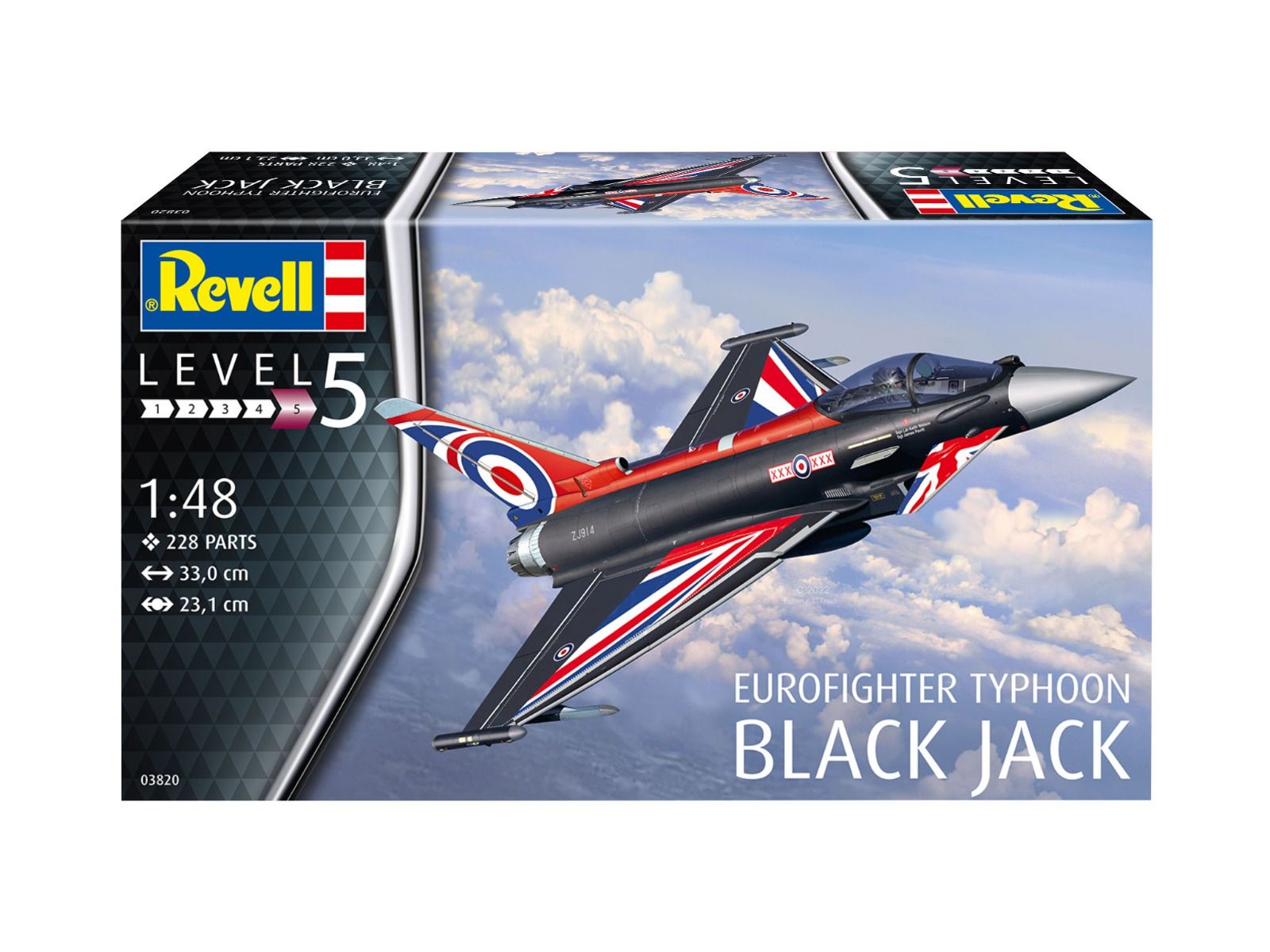 Revell 1/48 Scale Eurofighter Typhoon Black Jack Model Kit | Hobbies