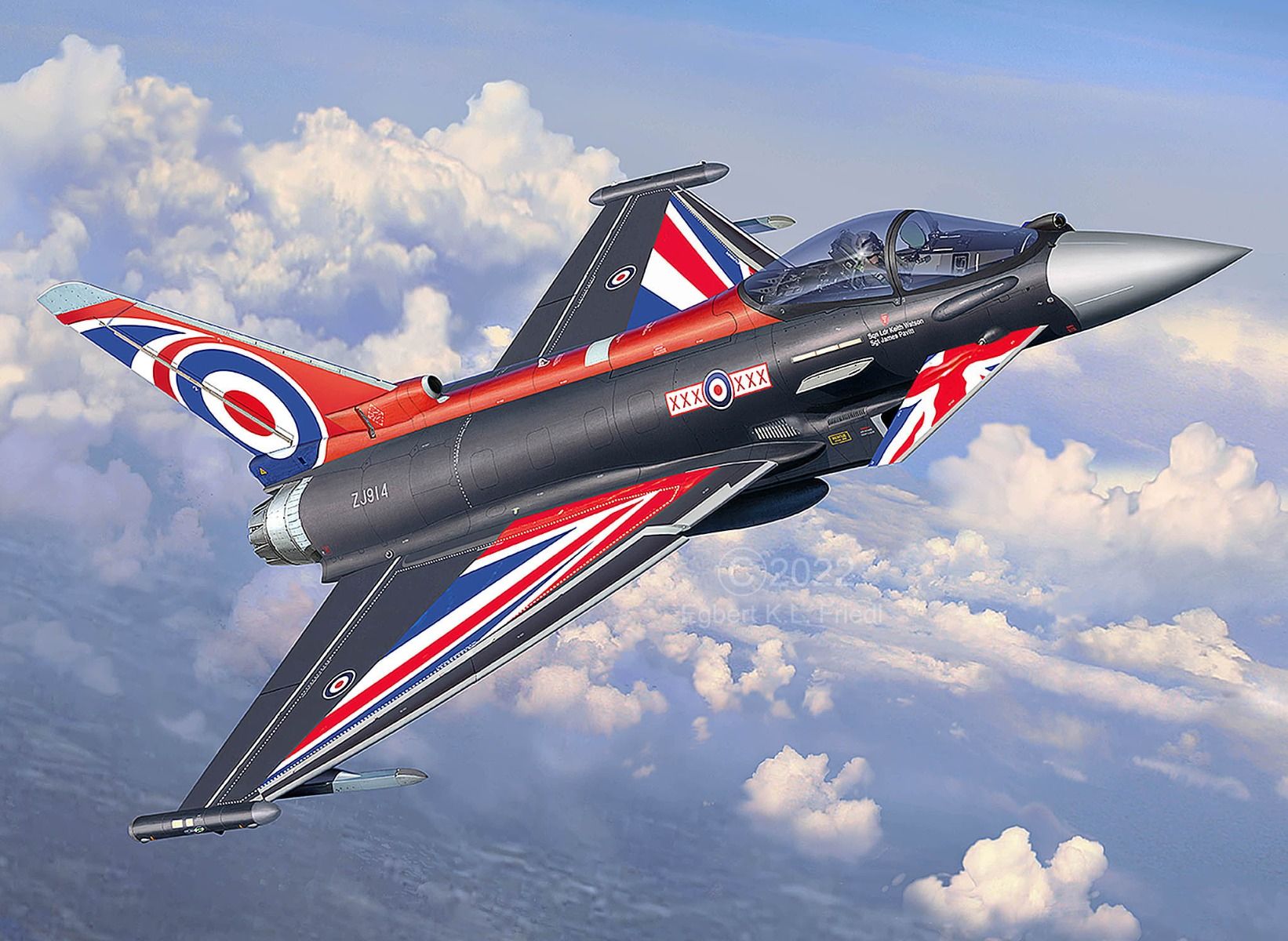 Revell 1/48 Scale Eurofighter Typhoon Black Jack Model Kit | Hobbies