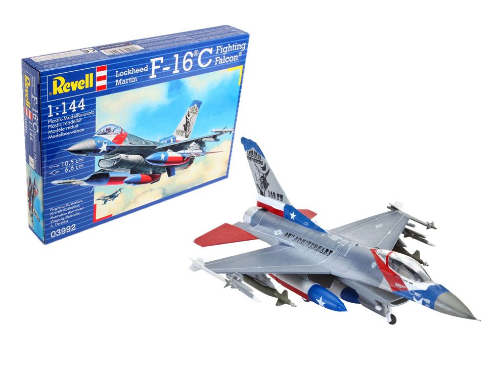 Revell 1/144 Scale Lockheed Martin F-16C Fighting Falcon Model Kit ...