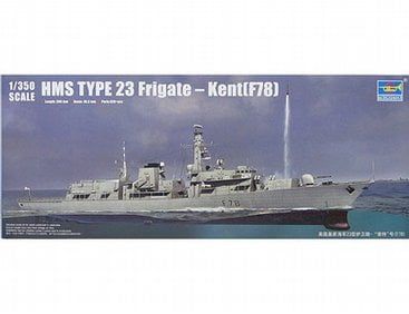 Trumpeter HMS Kent F78 Type 23 Frigate 1/350th Scale Plastic Model Kit ...