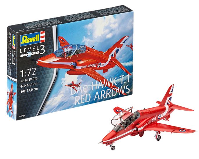 Revell 1/72 Scale BAe Hawk T.1 Red Arrows Model Kit | Hobbies