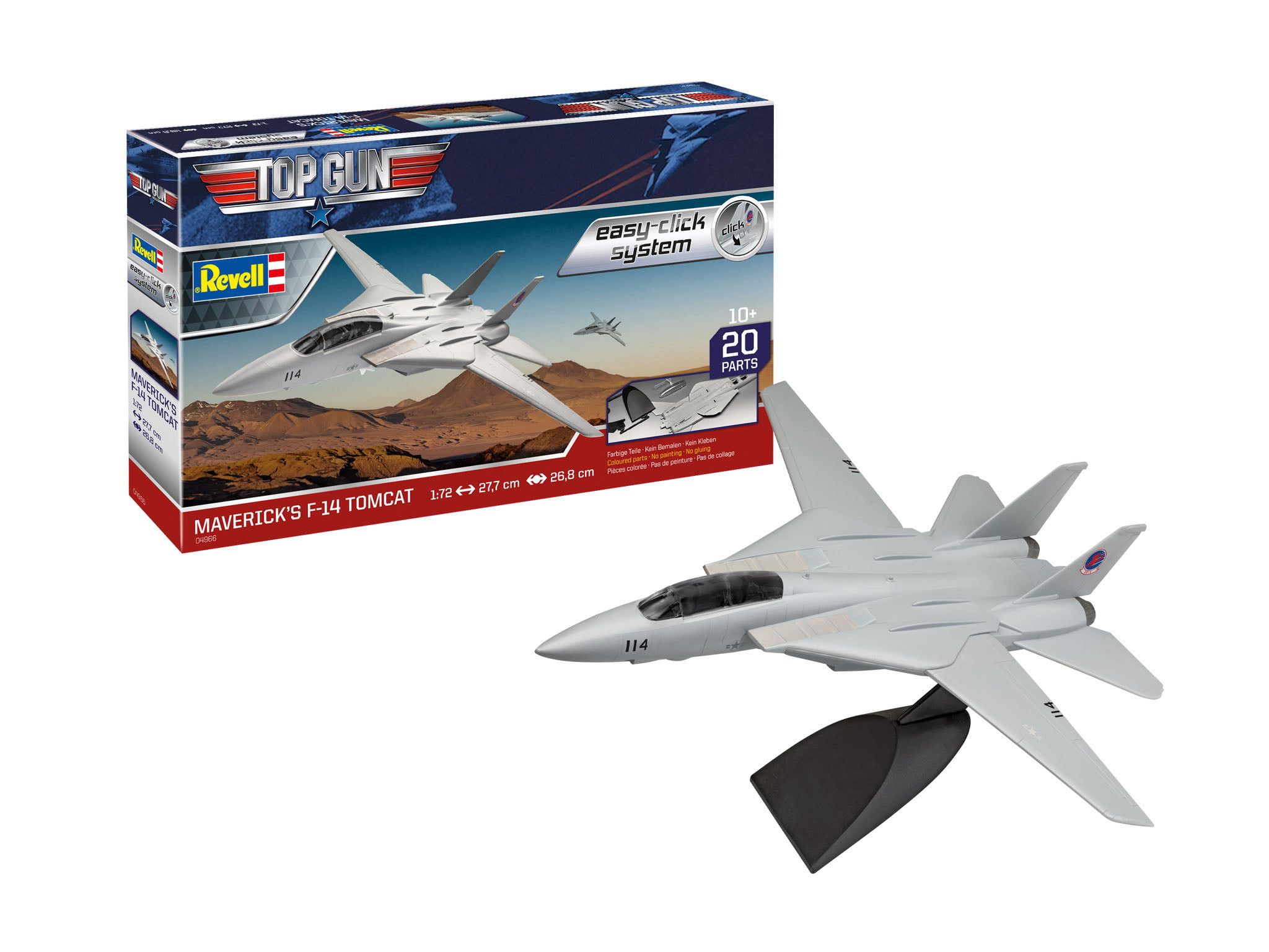 Revell Top Gun Maverick's F-14 Tomcat Easy- Click System | Hobbies