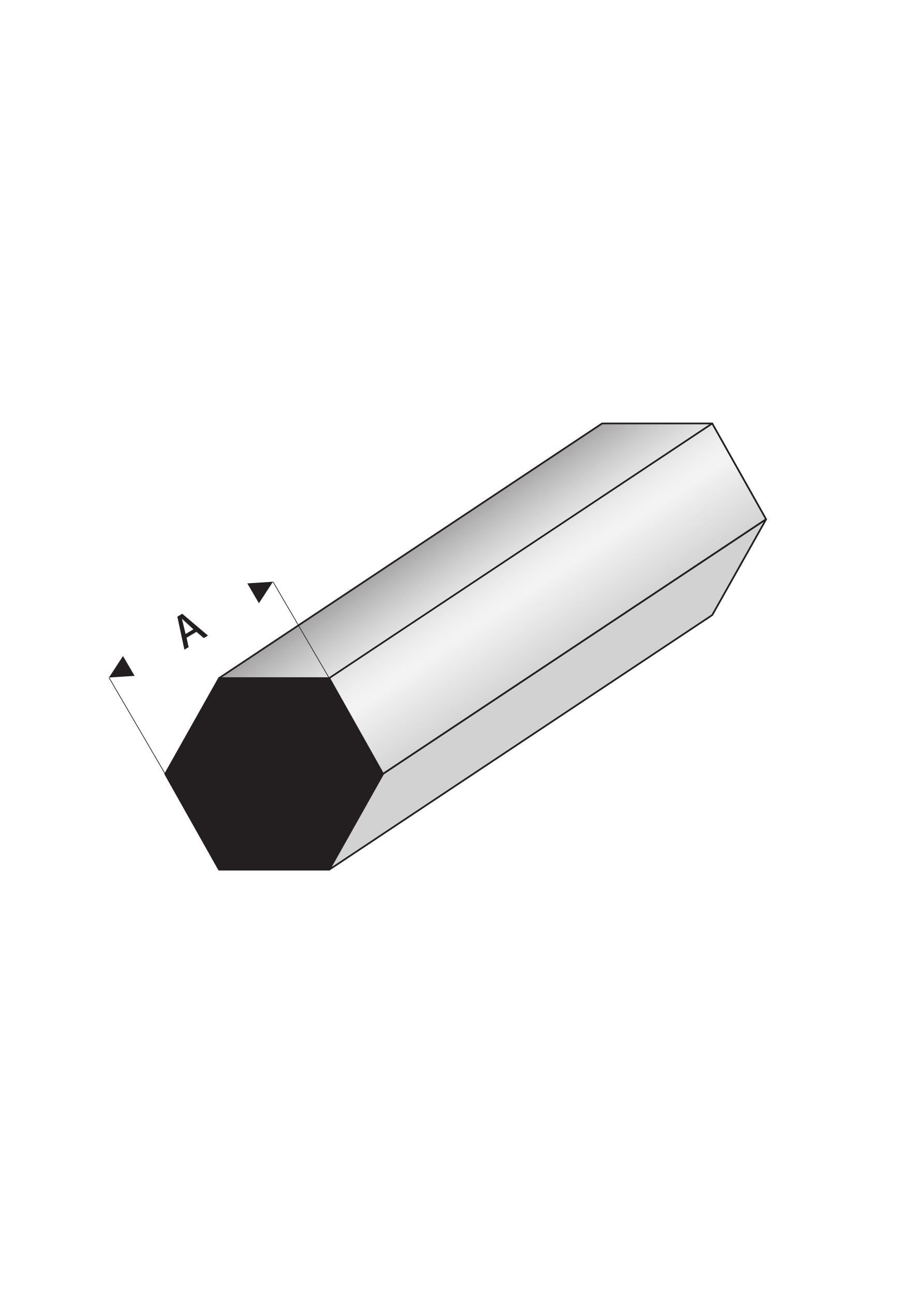 Super Styrene Hexagonal Rod | Albion Alloys | Hobbies