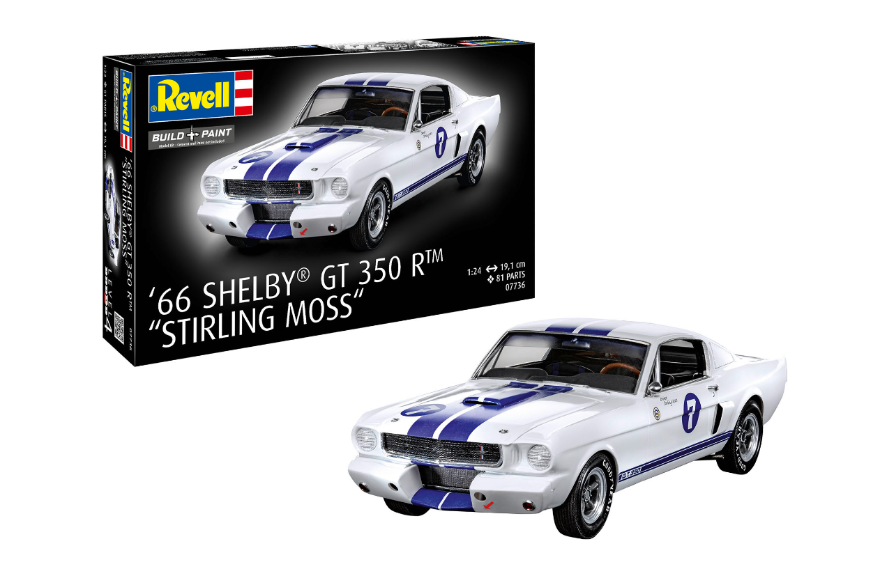 Revell 1/24 Scale 1966 Shelby GT 350 R "Stirling Moss" Model Kit | Hobbies