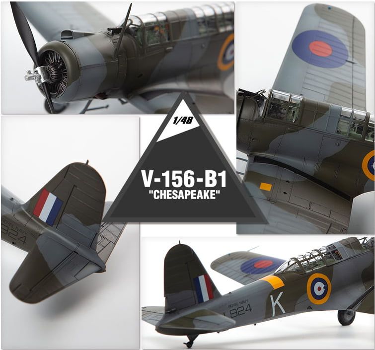 Academy Models V-156-B1 Chesapeake 48th Scale Plastic Model Kit 12330 ...