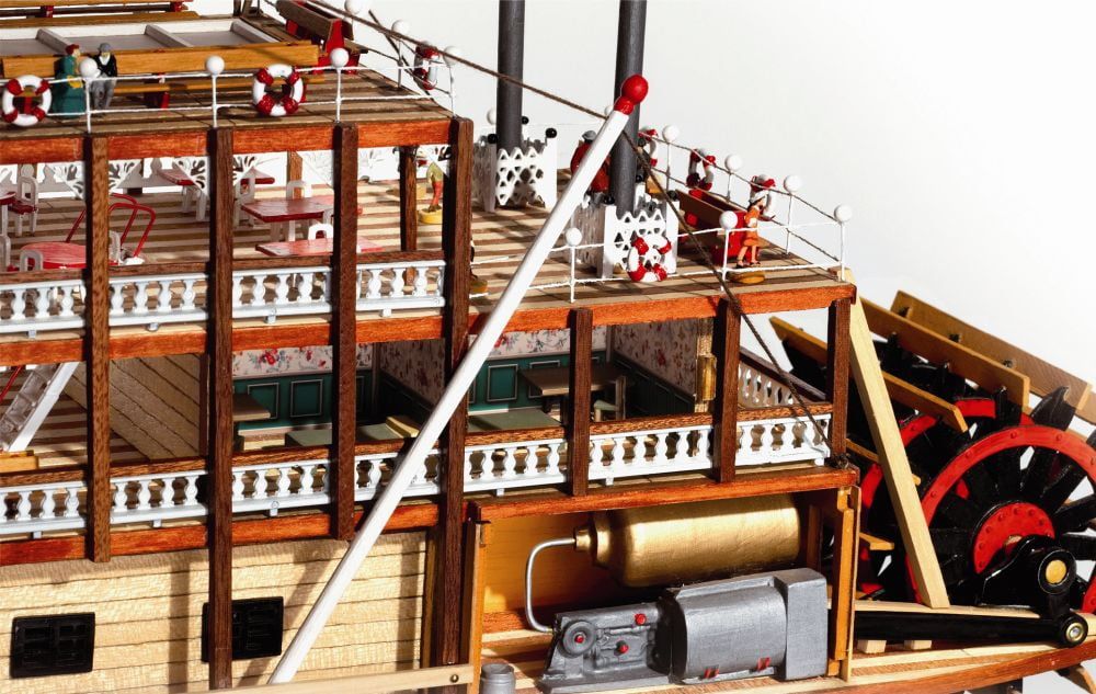 Occre Mississppi 1/80th Scale Model Boat Display Kit 14003 | Hobbies