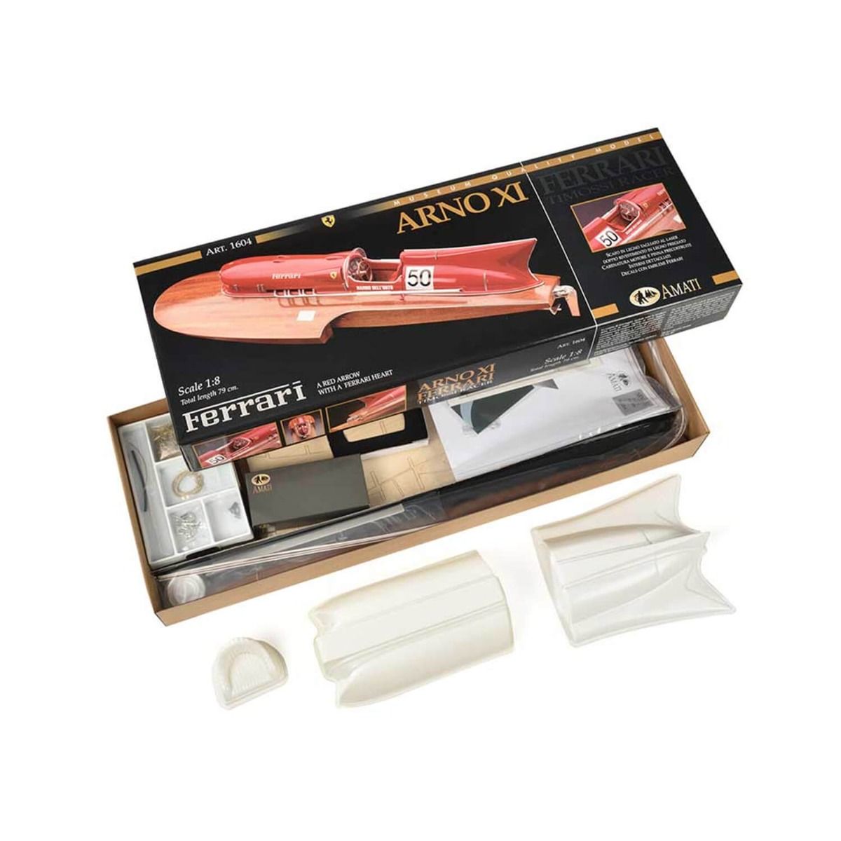 Amati 1/8 Scale Arno X1 Ferrari Hydroplane Model Boat Kit | Hobbies