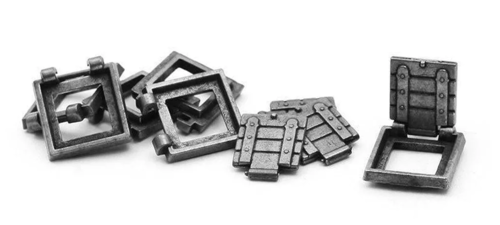 OcCre 9mm x 9mm Gun Ports (Pack of 3) | Hobbies