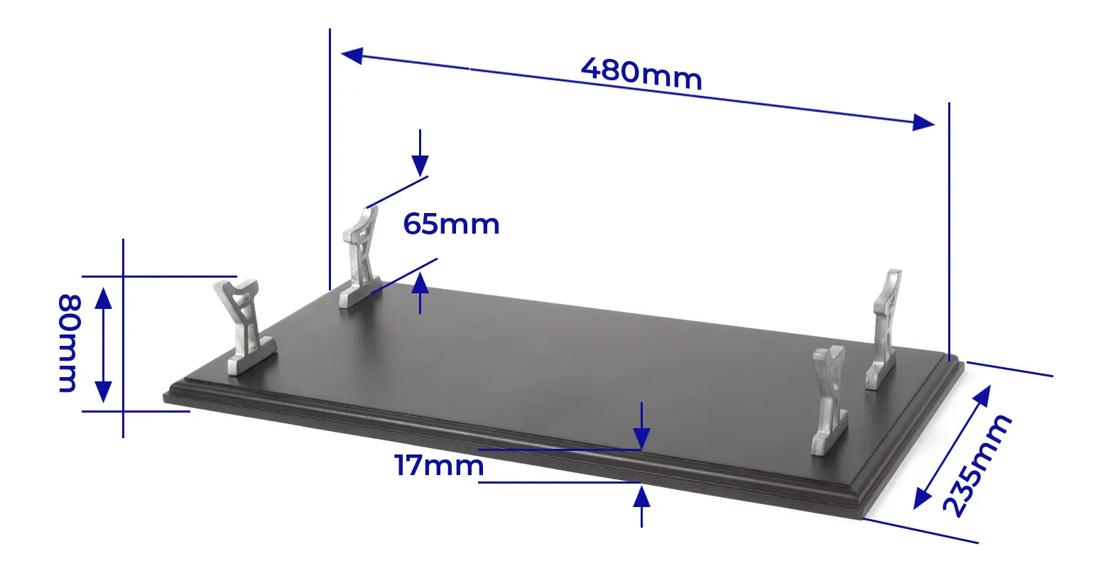 OcCre Black Display Stand with Metal Supports | Hobbies