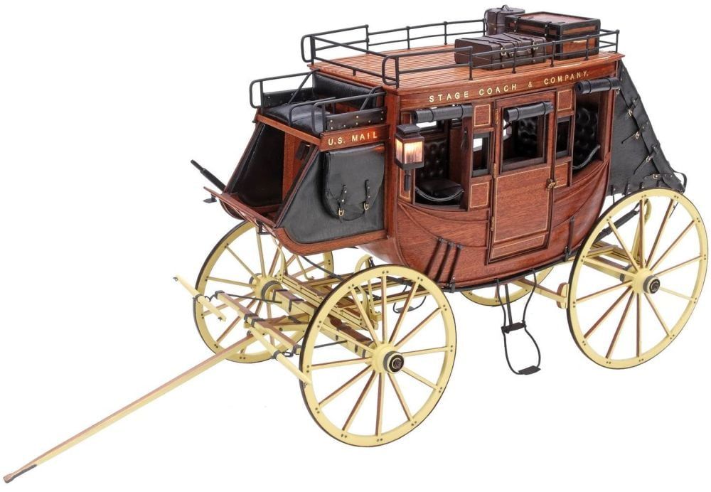 Artesania Latina 1848 Stage Coach 1:10 Scale Museum Quality Model Kit ...