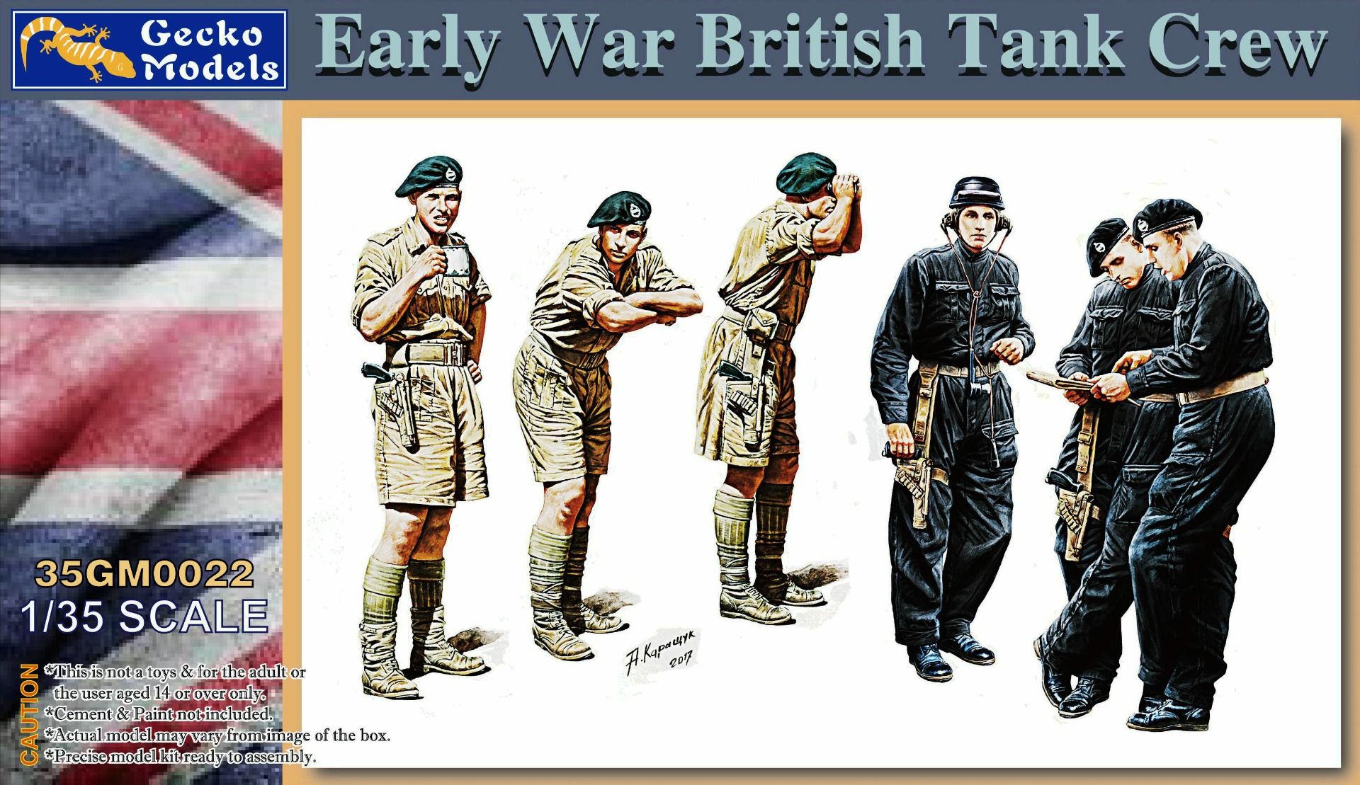 Gecko Models 1/35 Scale Early War British Tank Crew Figures | Hobbies
