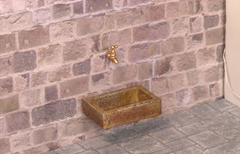 12th Scale Dolls House Miniatures Resin Stone Trough 2592 | Hobbies