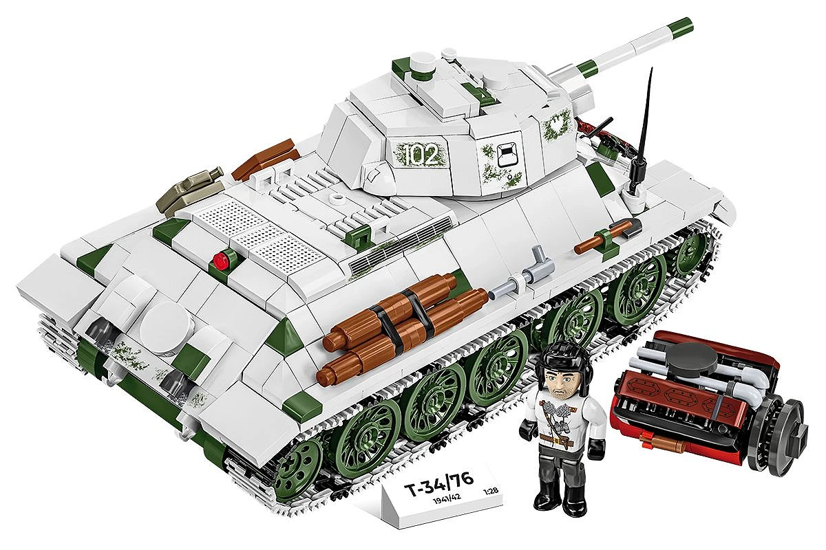 Cobi 1/28 Scale T-34/76 mod. 1941/42 Model Kit | Hobbies
