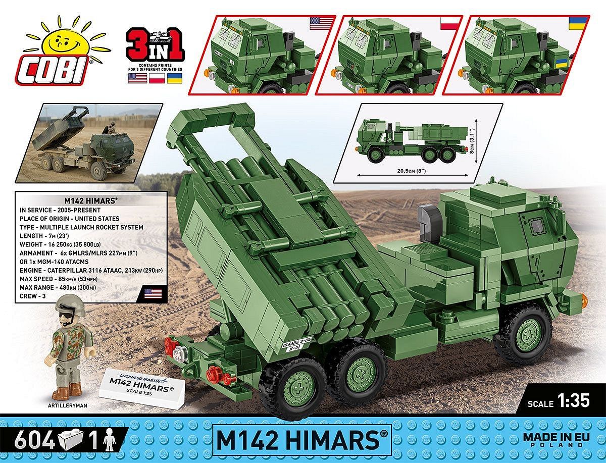 Cobi 1/35 Scale M142 HIMARS Model Kit | Hobbies