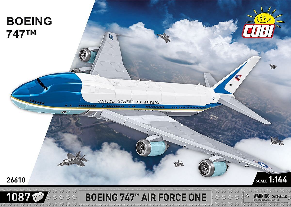 Cobi 1/144 Scale Boeing 747 Air Force One Model Kit | Hobbies