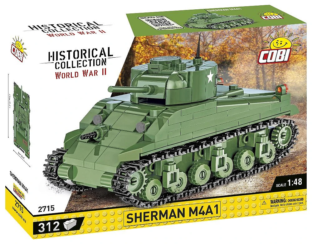 Cobi 1/48 Scale Sherman M4A1 Model Kit | Hobbies