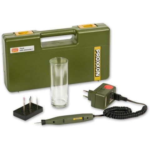 Proxxon Complete Engraving Kit with Tester Glass 12v 28635 | Hobbies