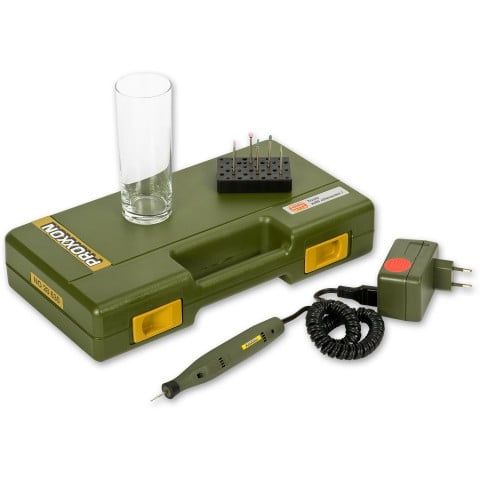 Proxxon Complete Engraving Kit with Tester Glass 12v 28635 | Hobbies