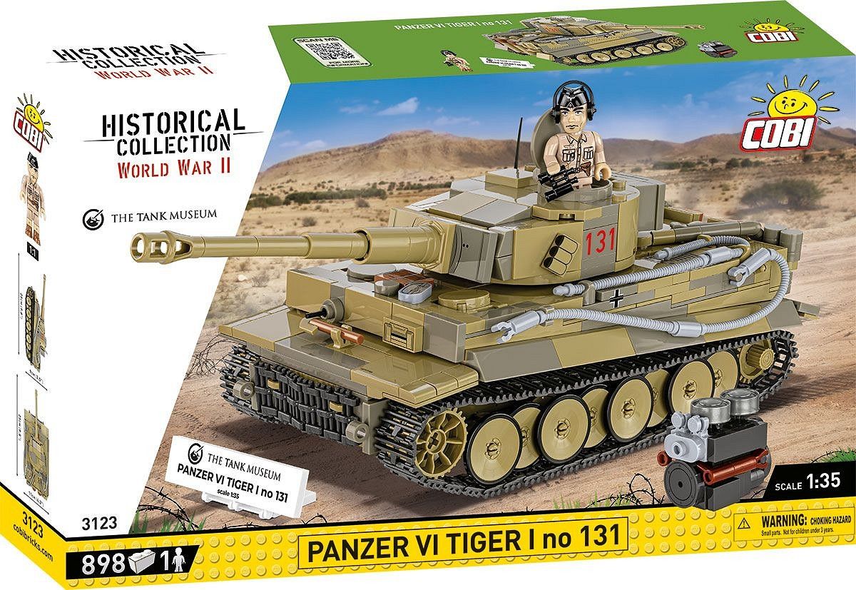 Cobi 1/35 Scale Panzer VI Tiger I no 131 Model Kit | Hobbies