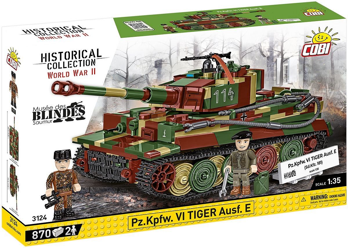 Cobi 1/35 Scale Pz.Kpfw. VI Tiger Ausf. E Model Kit | Hobbies