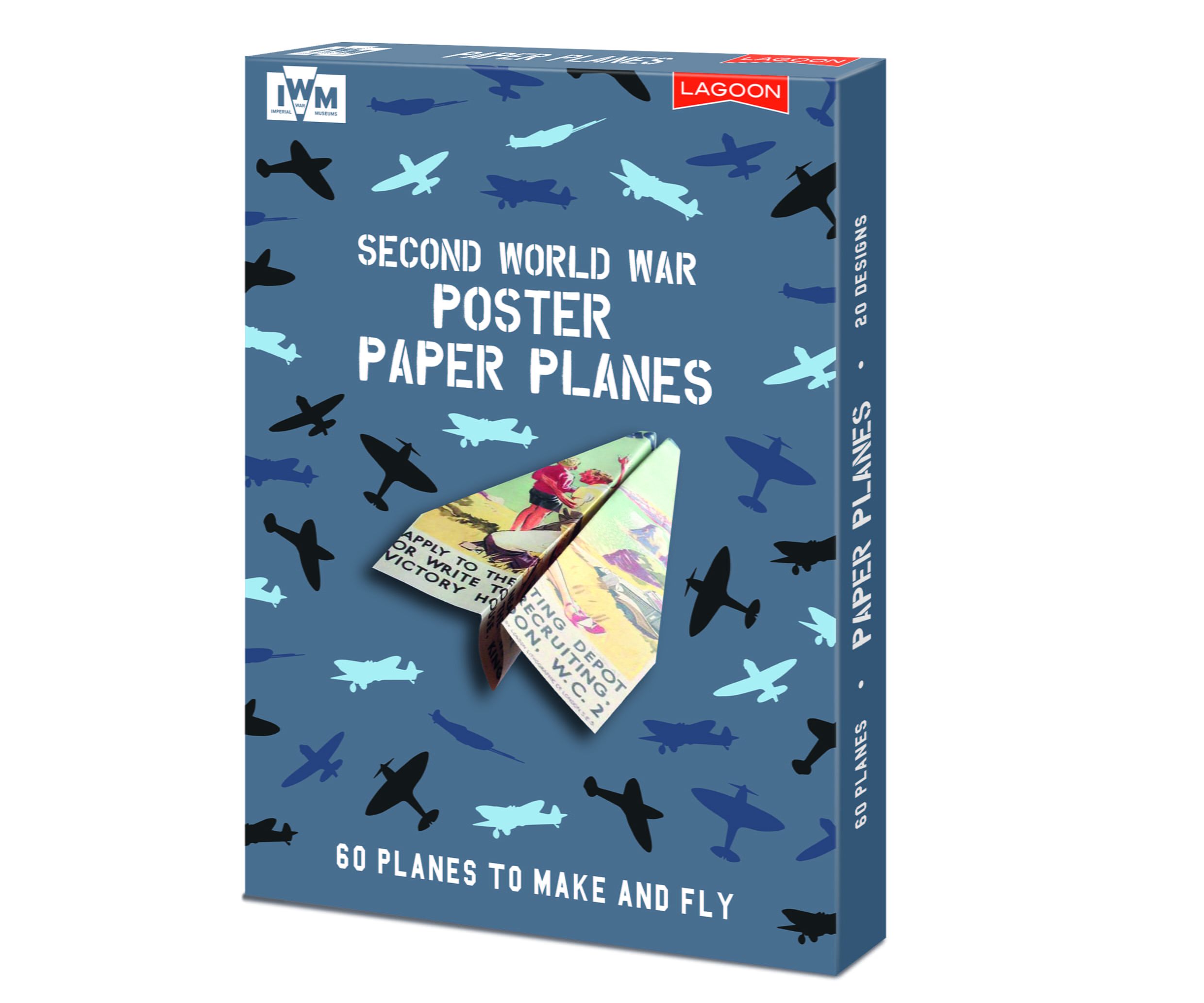 60 WWII Poster Paper Plane Kit | Hobbies
