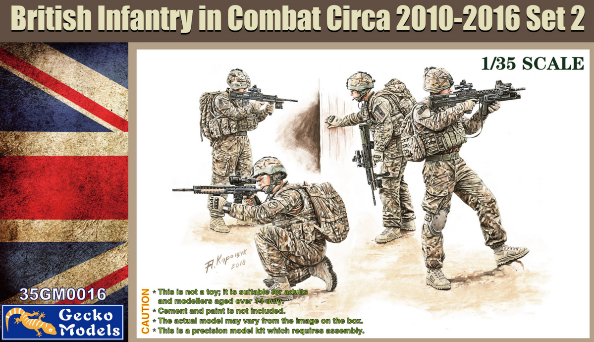 Gecko 1/35 Scale British Infantry In Combat Circa 2010-2016 Figures Set ...