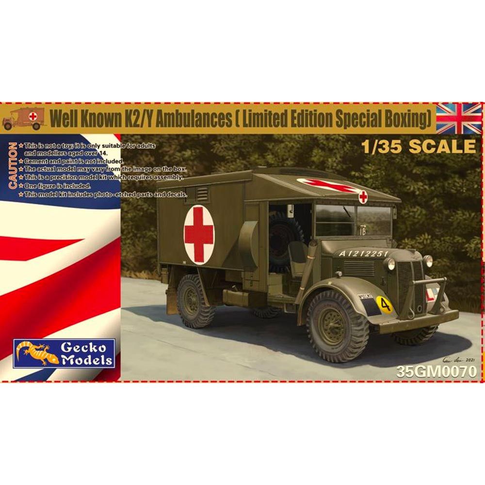 Gecko Models 1/35 Scale K2/Y British Ambulance Plastic Model Kit | Hobbies
