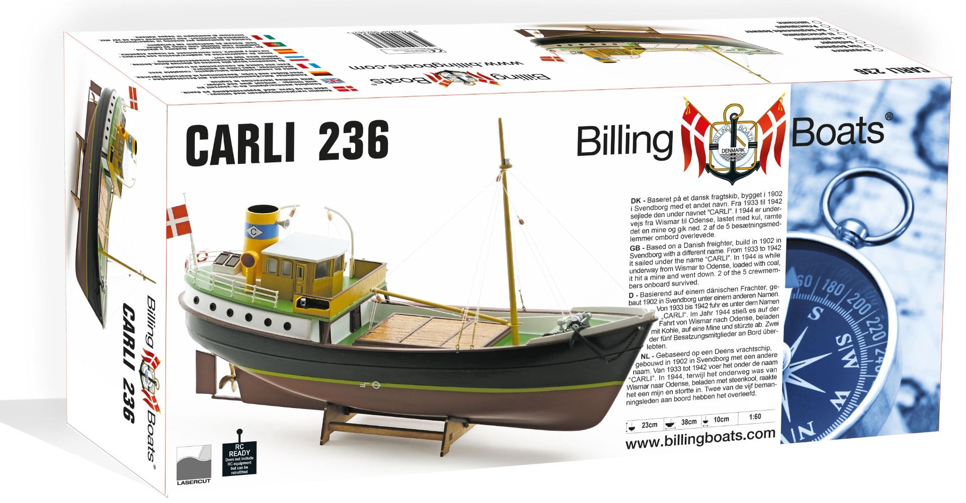 Billing Boats 1/60 Scale Carli Plastic Hull Model Kit | Hobbies