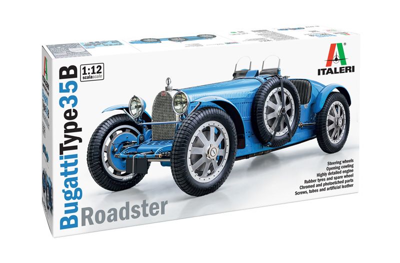 Italeri 1/12 Scale Bugatti Roadster/ Monte Carlo Model Kit | Hobbies