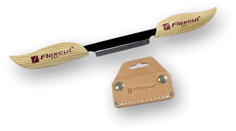 Flexcut KN25 3" Draw Whittling Knife with Sheaf Carving Tools 475219 ...