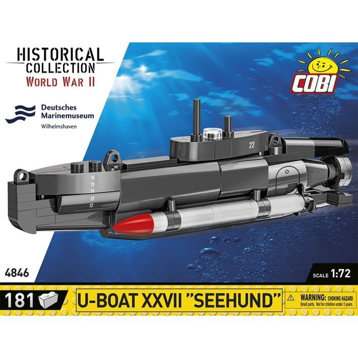 Cobi 1/72 Scale U-Boat XXVII "Seehund" Model Kit | Hobbies