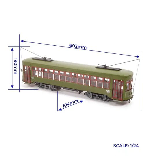 Occre 1/24 Scale New Orleans Streetcar Model Kit | Hobbies
