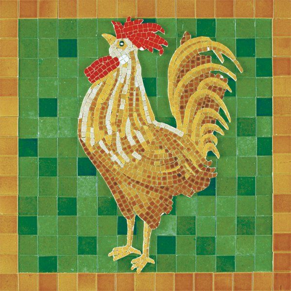 Aedes Ars Rooster Mosaics Kit | Hobbies