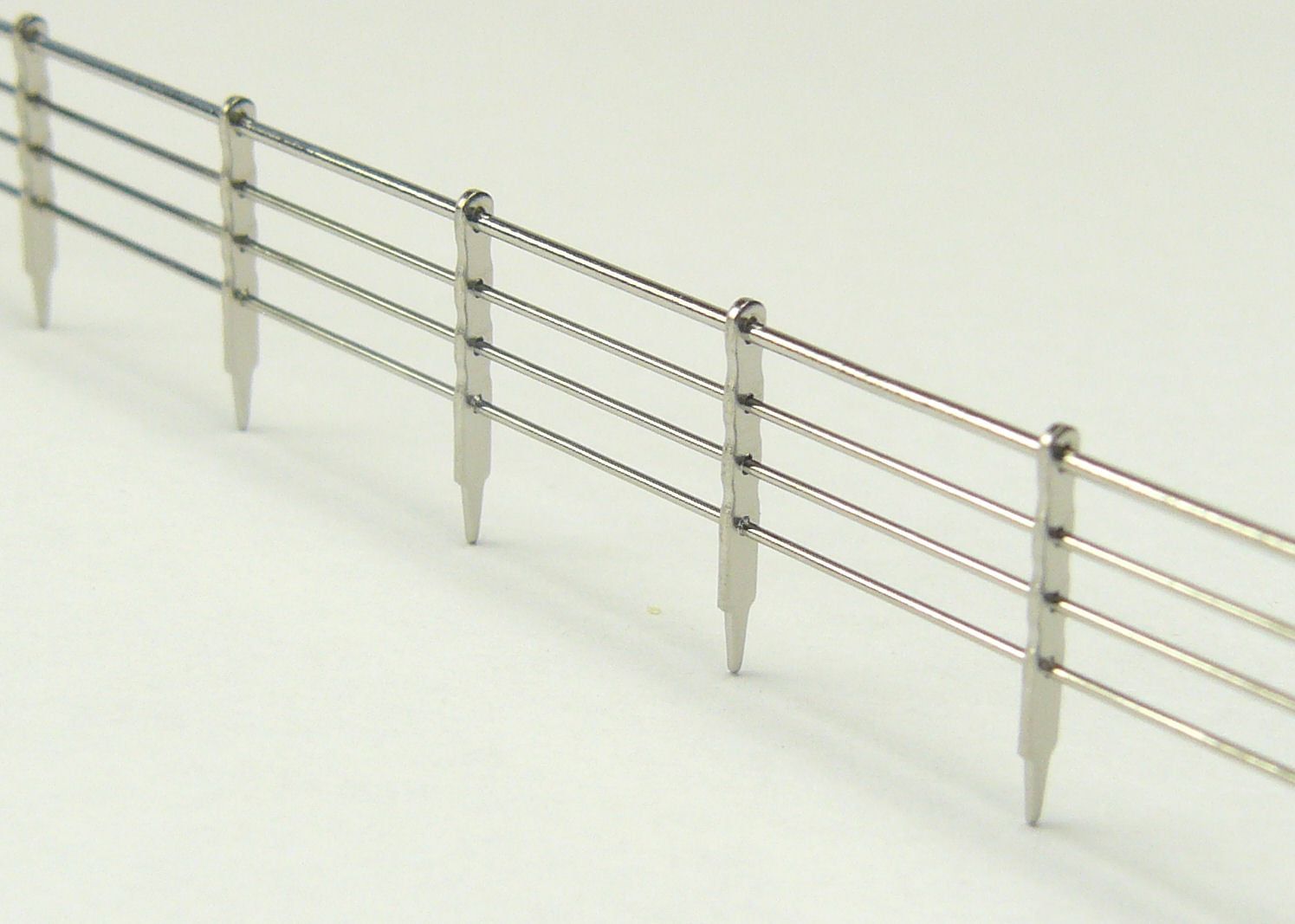 Quad Railings Pre-made Railing 4 Rail 250mm x 11mm Singles 5604 | Hobbies