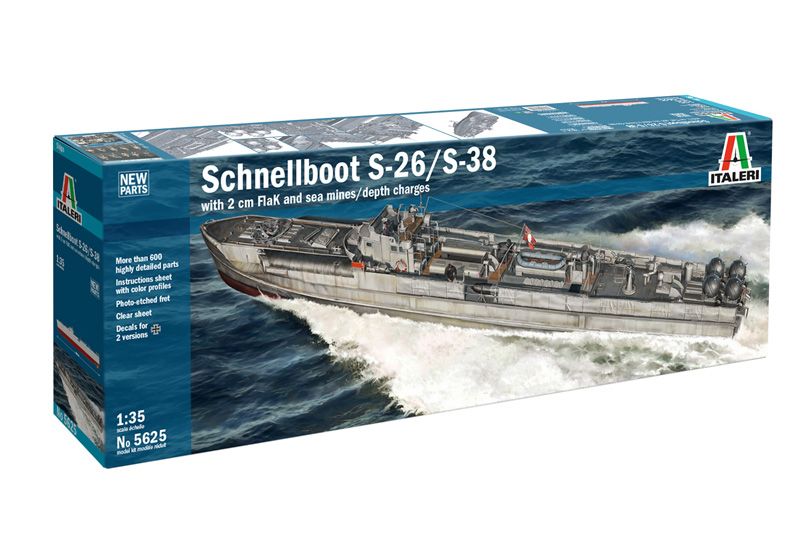Italeri 1/35 Scale Schnellboot S-26/S-38 Model Kit | Hobbies