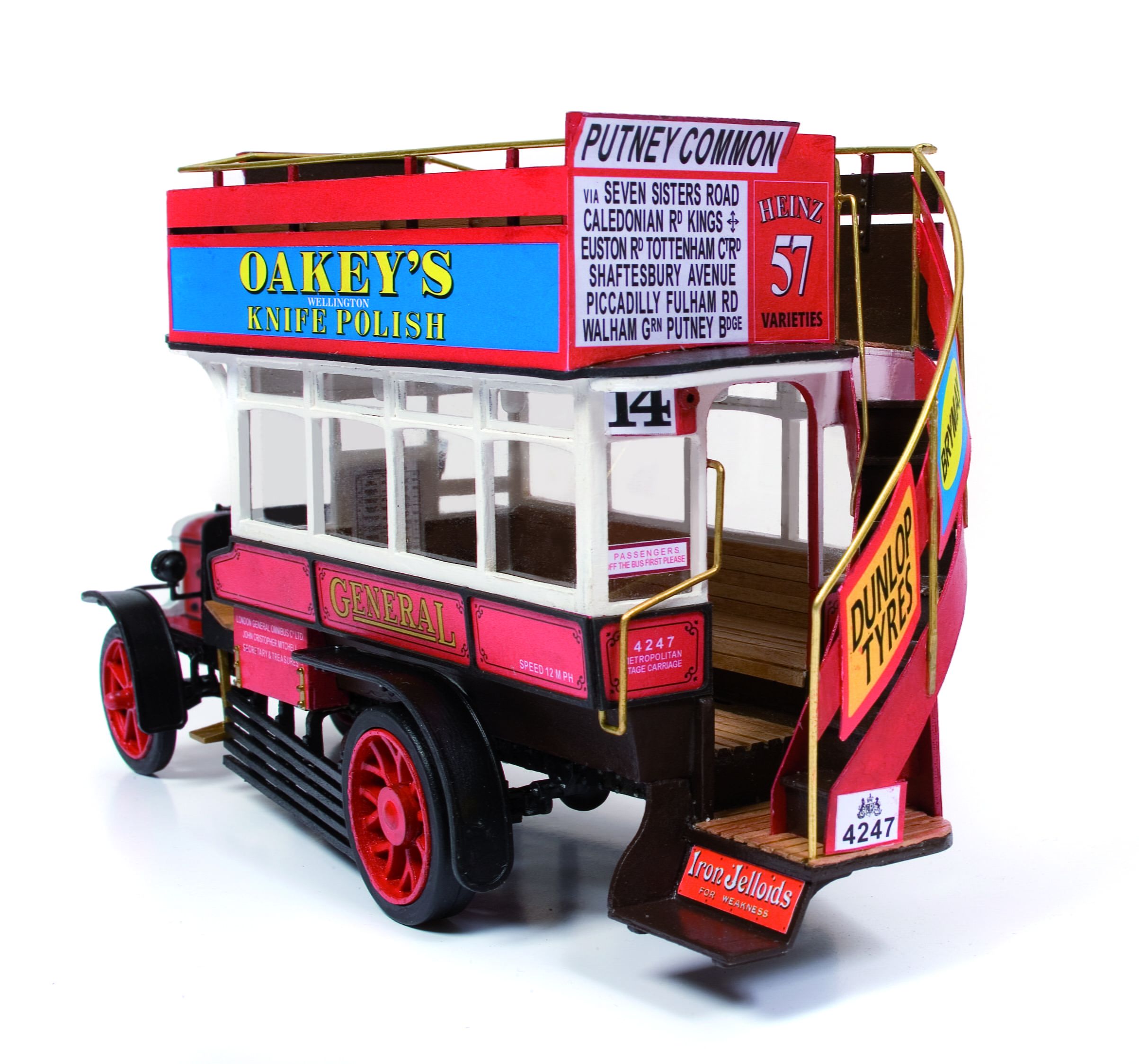 Occre Dennis London B-Type Bus 1:24 Scale Model Kit 57000 | Hobbies