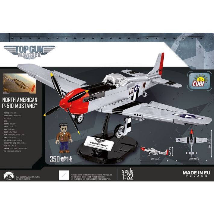Cobi 1/32 Scale P-51D Mustang™ Model Kit | Hobbies