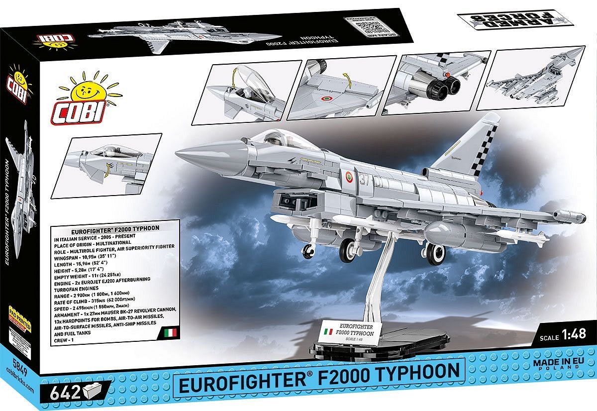 Cobi 1/48 Scale Eurofighter F2000 Typhoon Model Kit | Hobbies