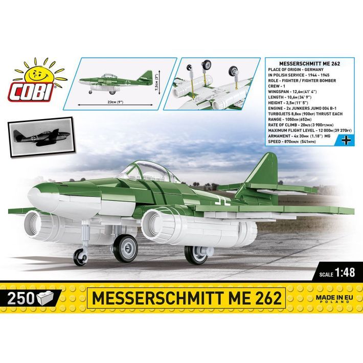 Cobi 1/48 Scale Messerschmitt ME 262 Model Kit | Hobbies