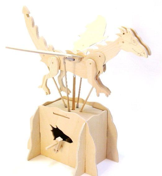 Pathfinders Make Your Own Flying Dragon Wooden Automata Kit 26318 | Hobbies