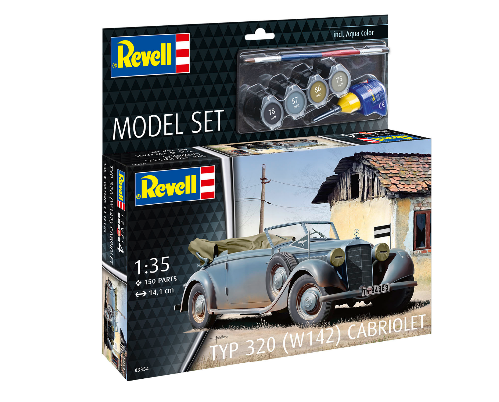 Revell 1/35 Scale Type 320 (W142) Cabriolet Model Kit | Hobbies