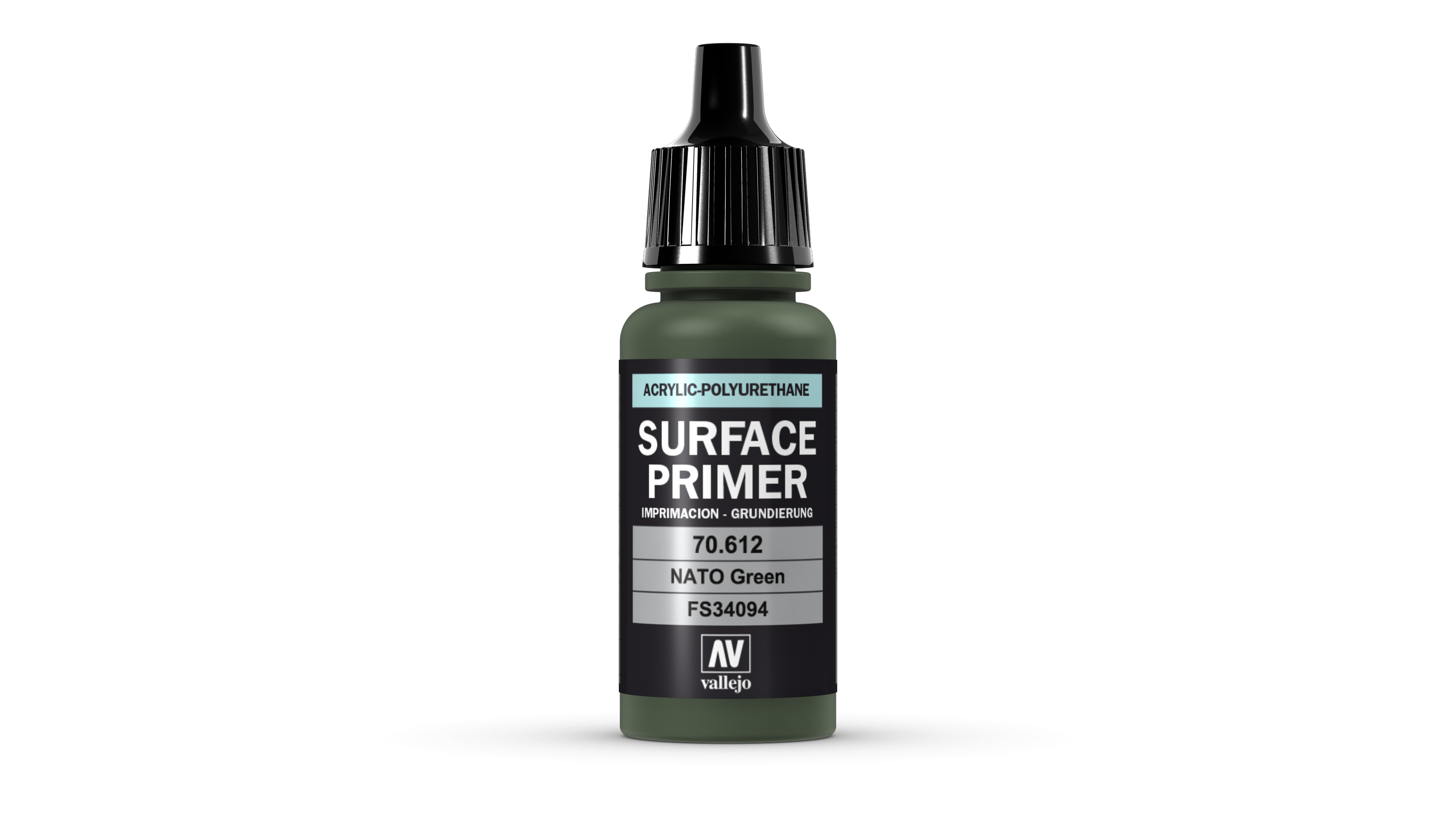 Acrylic Polyurethane Primer Nato Green FS34094 17ml | Hobbies