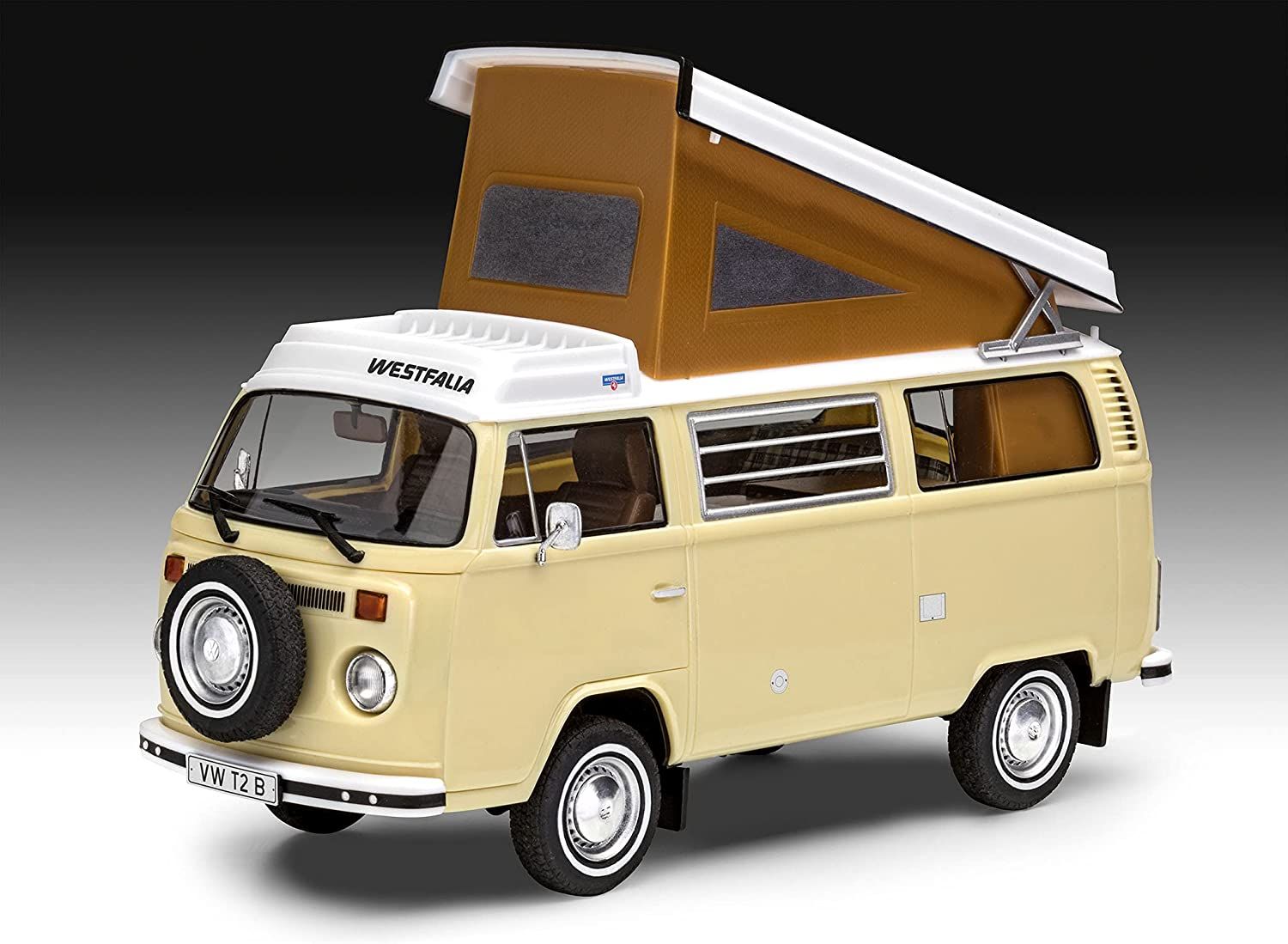 Revell 1/24 Scale Volkswagen T2 Camper Easy-Click Plastic Model Kit ...