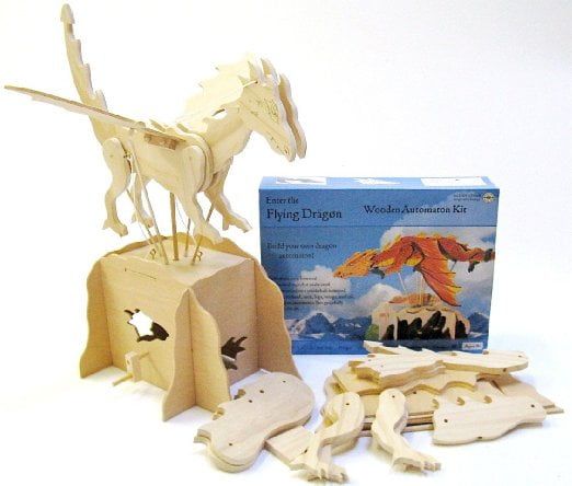 Pathfinders Make Your Own Flying Dragon Wooden Automata Kit 26318 | Hobbies