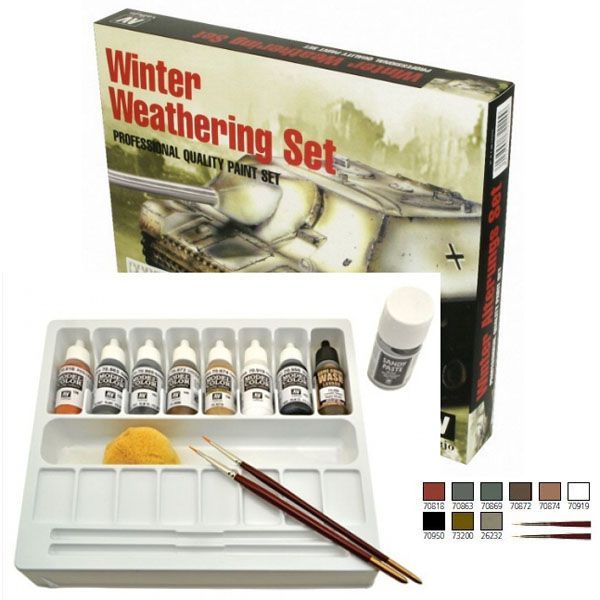 Vallejo Acrylics - Winter Weathering Set | Hobbies