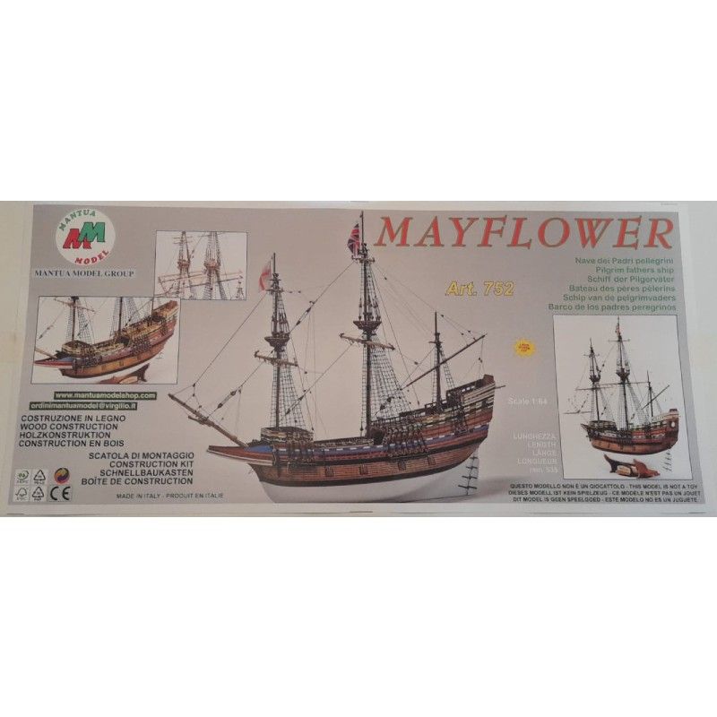 Mantua Models 1/64 Scale Mayflower Model Kit | Hobbies